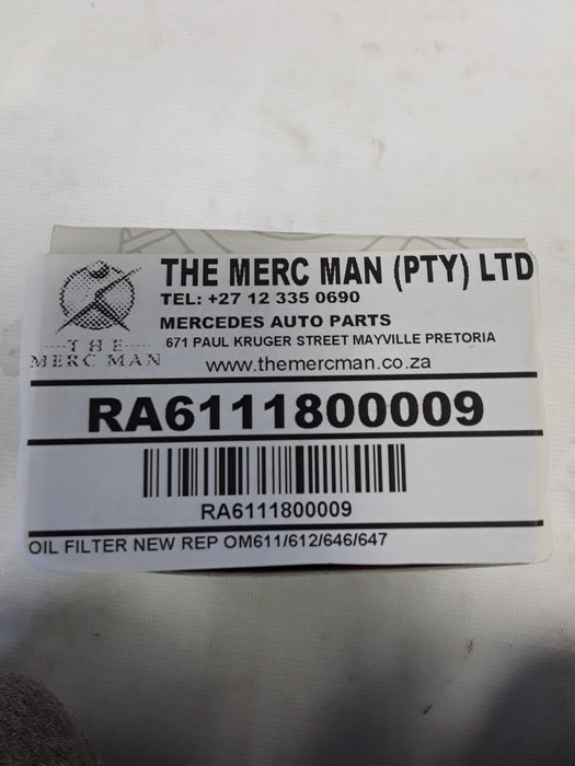 6111800009 Oil Filter For Petrol M112/113 And Diesel OM611/612/646/647 ...